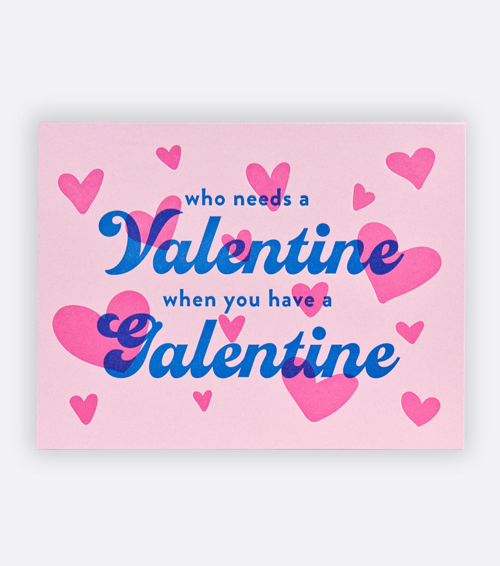 Elum Designs | Valentine Who Letterpress Greeting Card