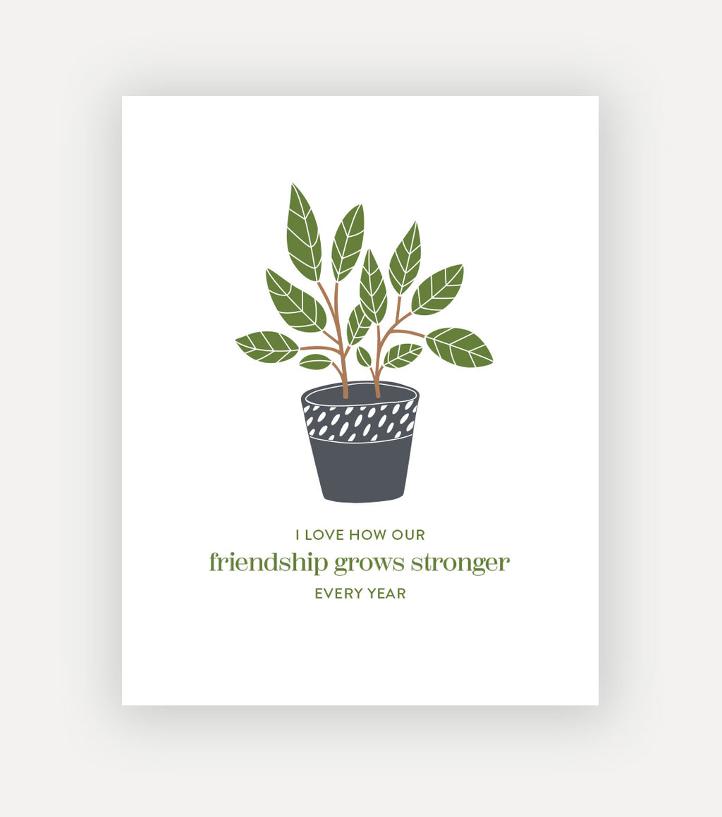 Elum Designs | Growing Stronger Letterpress Greeting Card