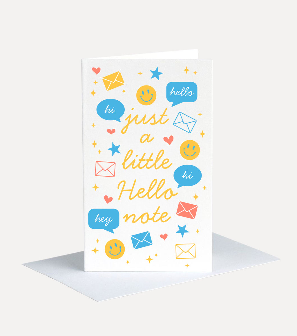 Elum Designs | Little Hello Note Letterpress Mini Notes