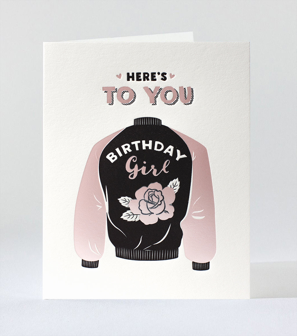 Birthday Jacket Letterpress Greeting Card