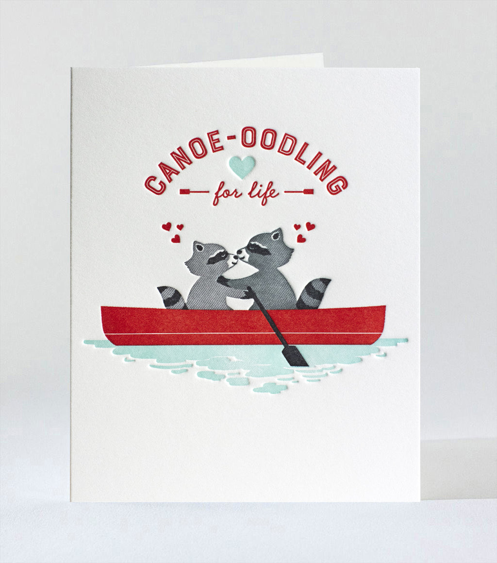Canoe-oodling Letterpress Greeting Card