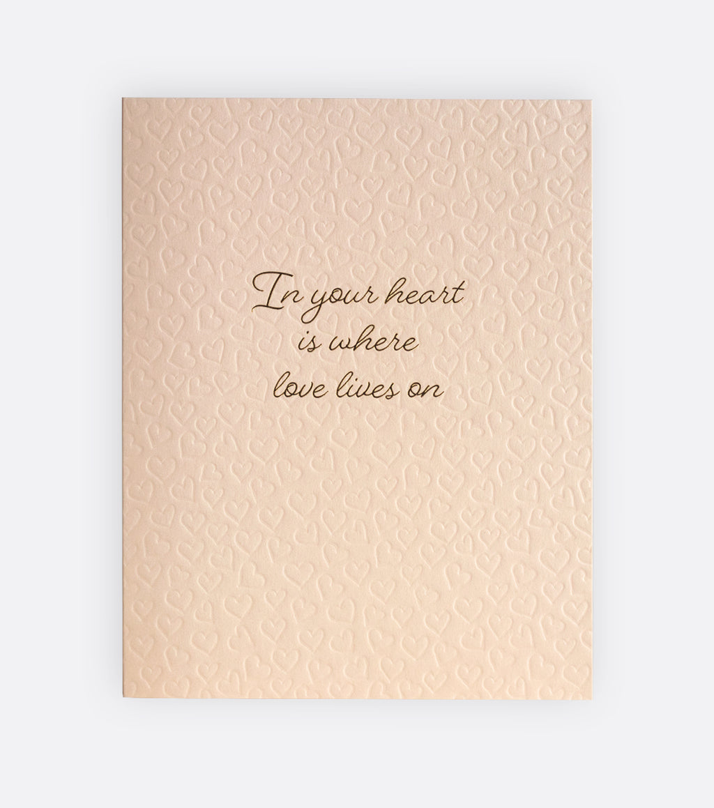 Elum Designs | Heart Sympathy Love Letterpress Greeting Card